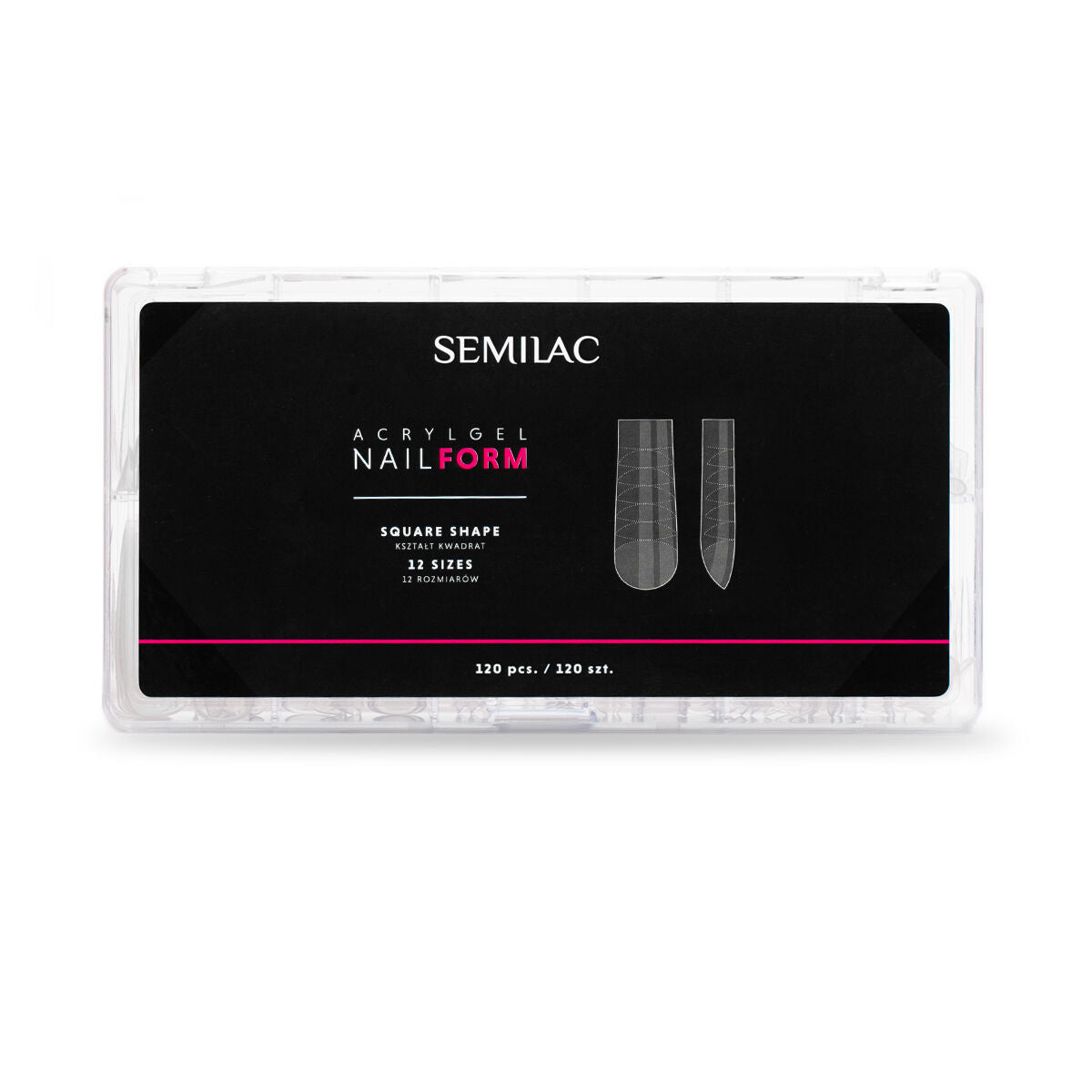 Semilac Acrylgel Forms Square | Firkantet Form | NR Kosmetik