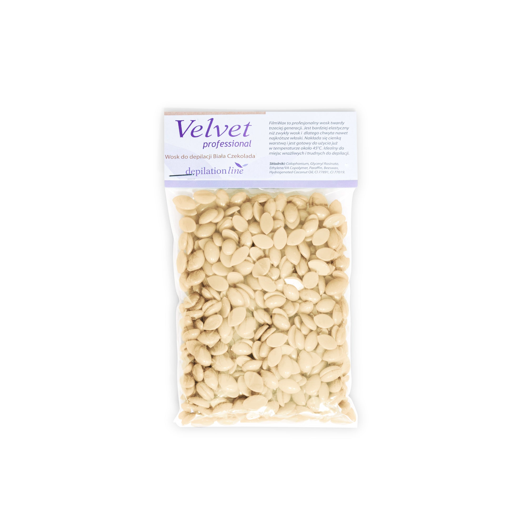 Brazilian hard wax for depilation - White Chocolate - 100g